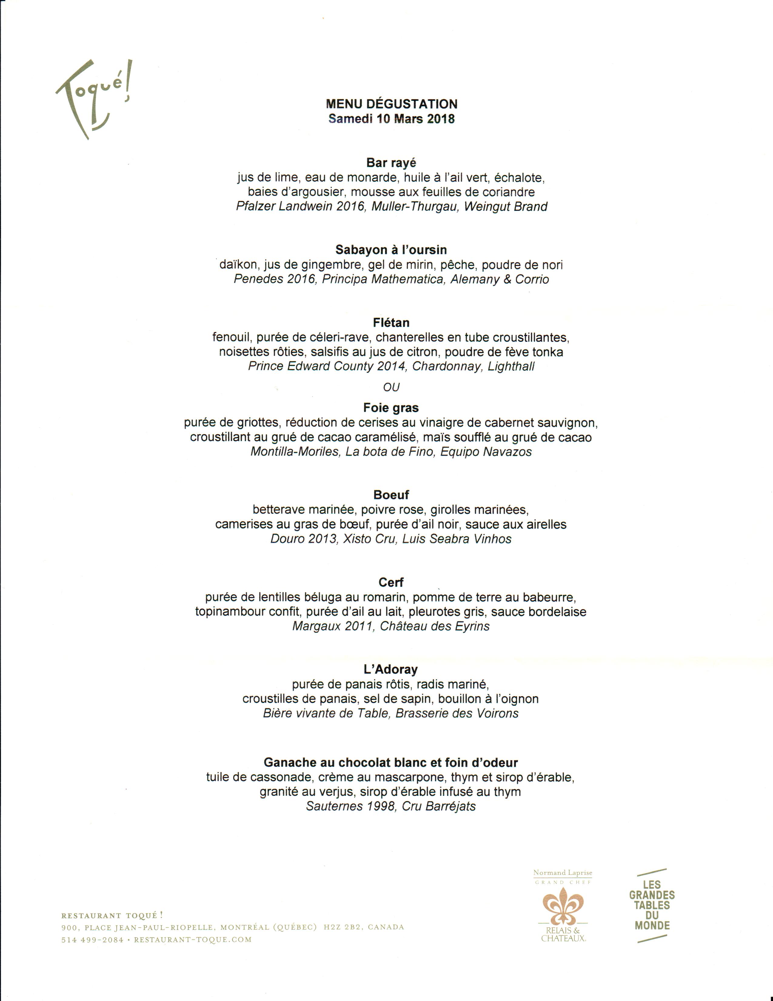 Toqué – Skirl | Dan Dickinson